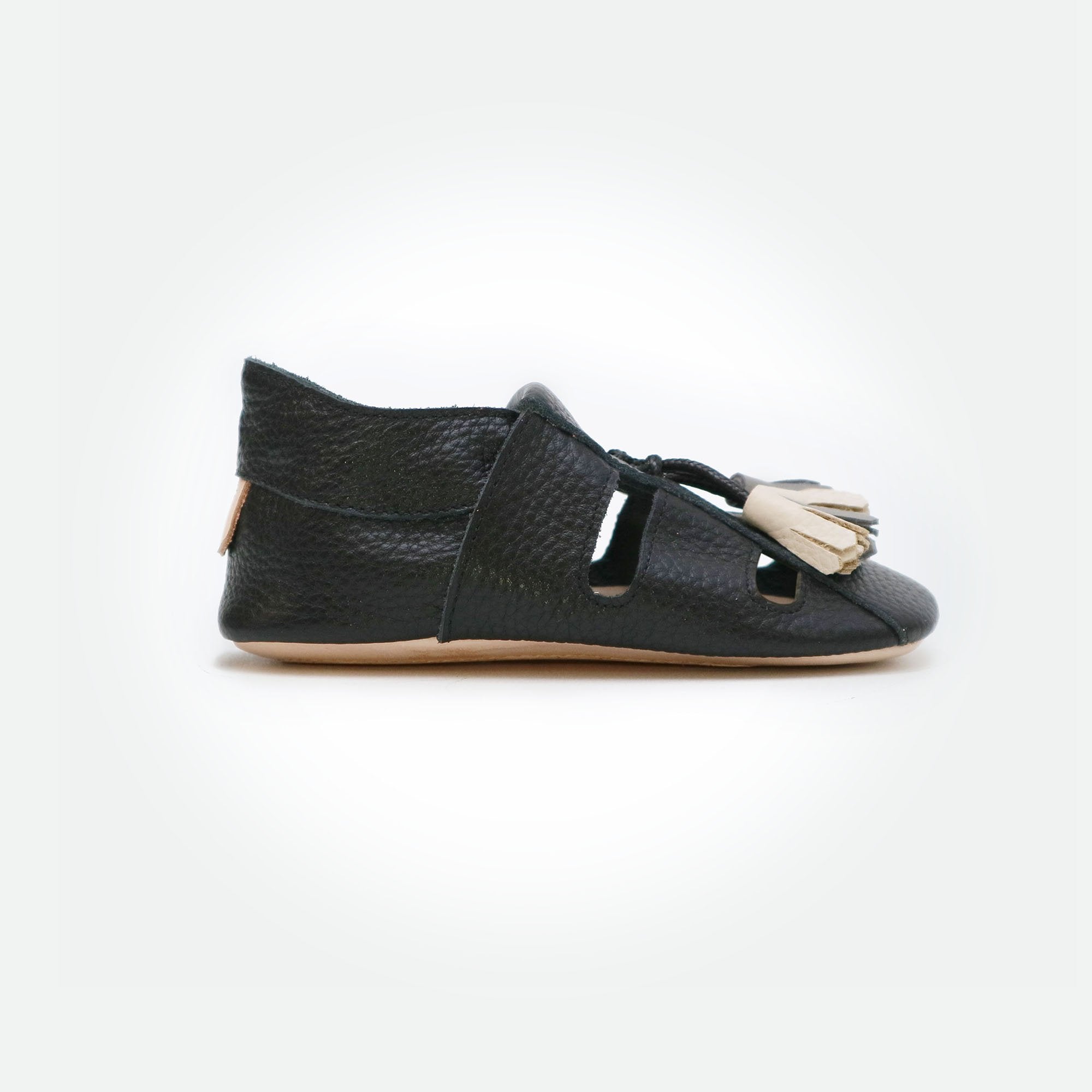 Bora Moccasins Sandals - Black – Pyopp Barefoot